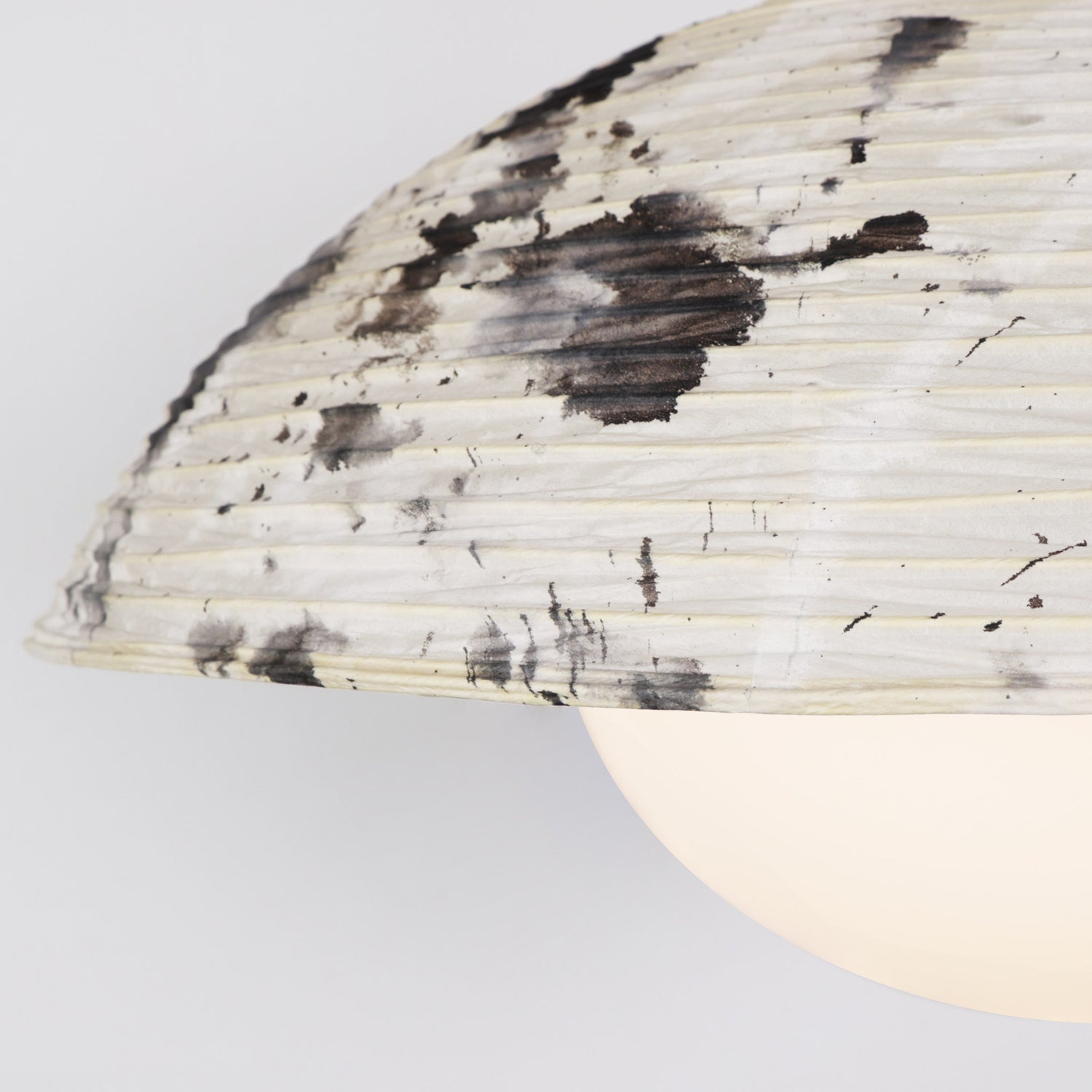 Maru Pendant | Washi Paper Pendant Light in Sumi Finish – Cedar & Moss